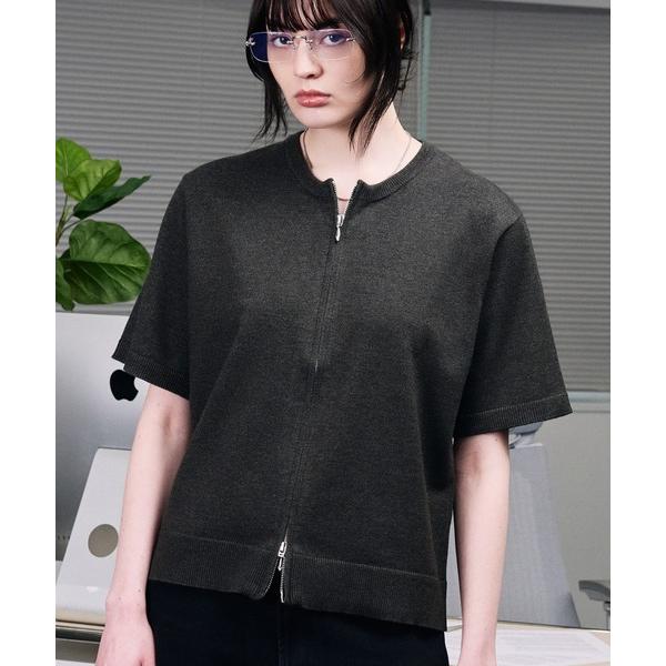 ZOZO問い合わせ番号:106331220ショップ:epnok，エプノックブランド:selle glant，セレグランテ商品名:CREW NECK ZIP KNIT SHIRT / クルーネックジップニットシャツカテゴリ:トップス>T...