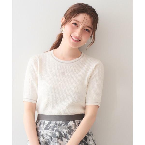 ZOZO問い合わせ番号:106331800ショップ:index，インデックスブランド:index，インデックス商品名:【UVケア】バイカラーケーブルニット《洗濯機OK／6col》カテゴリ:トップス>ニット/セーターブランド品番:C58...