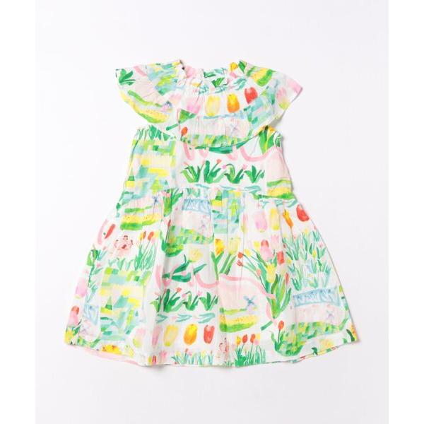ZOZO問い合わせ番号:106332158ショップ:HAKKA，ハッカブランド:hakka kids，ハッカキッズ商品名:hakka　kids×yuko　maegawa　コードストライプはるのオーケストラプリントワンピースカテゴリ:ワンピー...