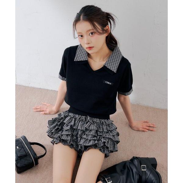 ZOZO問い合わせ番号:106332418ショップ:Chico，チコブランド:Chico，チコ商品名:【WEB限定カラーあり】半袖シャツレイヤードVネックニットカテゴリ:トップス>ニット/セーターブランド品番:CHZ1061405A0...