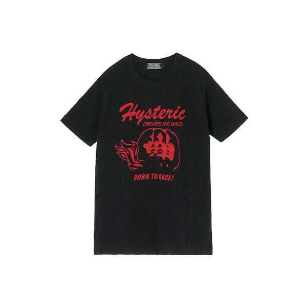 ZOZO問い合わせ番号:106332701ショップ:HYSTERIC GLAMOUR，ヒステリックグラマーブランド:HYSTERIC GLAMOUR，ヒステリックグラマー商品名:BORN TO RACE Tシャツカテゴリ:トップス>T...