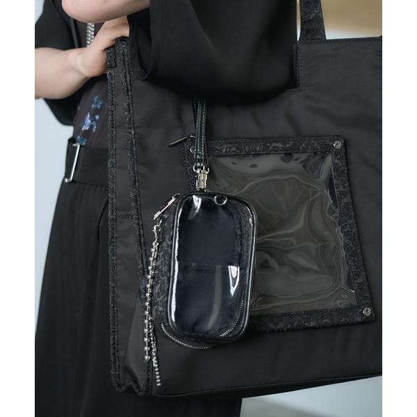 ZOZO問い合わせ番号:106332790ショップ:HARE，ハレブランド:HARE，ハレ商品名:ジャガードキリカエクリアポーチ(HARE)カテゴリ:財布/小物>ポーチブランド品番:676391素材:ポリエステル 合成皮革 PVC 合...