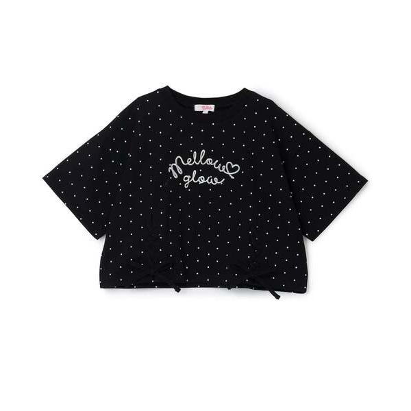 ZOZO問い合わせ番号:106368301ショップ:NARUMIYA ONLINE，ナルミヤ オンラインブランド:PINK-latte，ピンクラテ商品名:アソート柄レースアップ半袖Tシャツカテゴリ:トップス>Tシャツ/カットソーブラン...