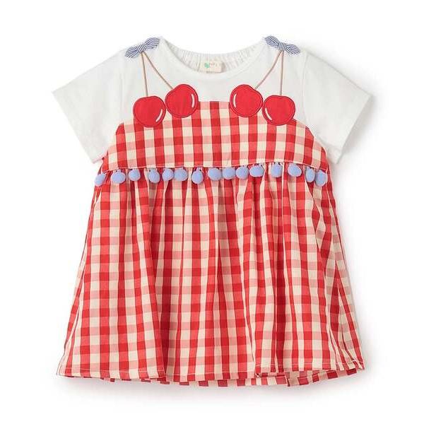 『セール実施中』ZOZO問い合わせ番号:106368319ショップ:sense of wonder，センスオブワンダーブランド:baby cheer，ベイビーチアー商品名:さくらんぼチュニックカテゴリ:ワンピース/ドレス>チュニックブ...