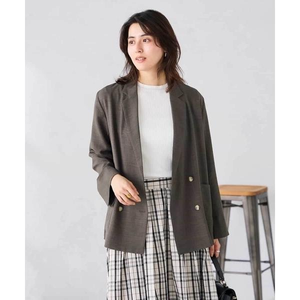 ZOZO問い合わせ番号:106368329ショップ:a.v.v，アー・ヴェ・ヴェブランド:a.v.v，アーヴェヴェ商品名:【接触冷感/UVカット/雑誌InRed(宝島社)5月号掲載】リネンライクダブルブレストジャケット【セットアップ対応/ア...