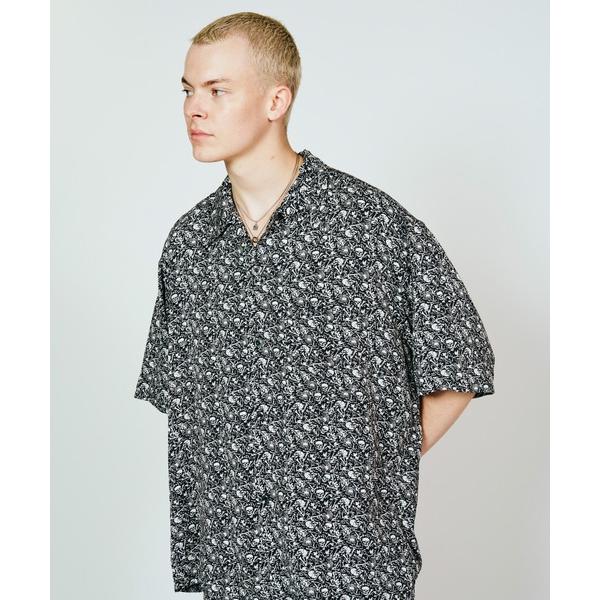 ZOZO問い合わせ番号:106368401ショップ:C.E.L.STORE，セルストアブランド:TOWNCRAFT，タウンクラフト商品名:TOWNCRAFT / タウンクラフト PRINTED LOOP COLLAR SS SHIRT 総柄...