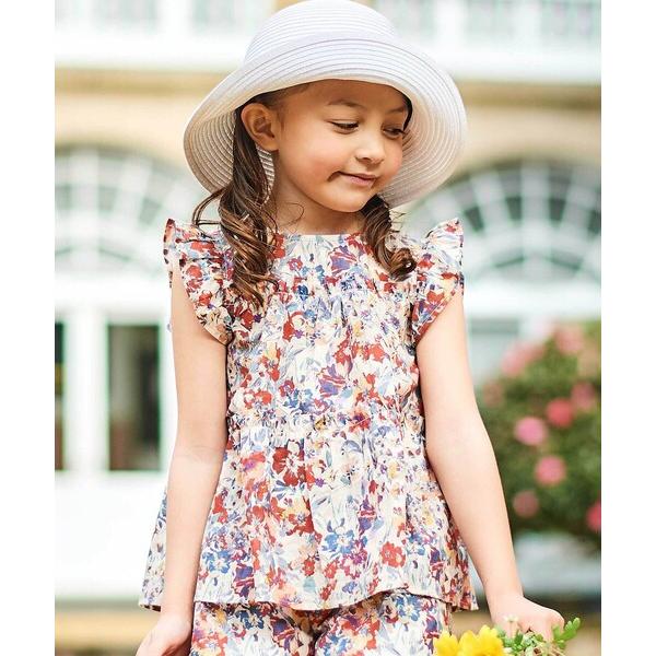 『タイムセール実施中』ZOZO問い合わせ番号:106368490ショップ:BEBE ONLINE STORE，ベベ オンラインストアブランド:BeBe，ベベ商品名:【お揃い】【DEVEAUX】ローンフラワープリントフリル袖ブラウスカテゴリ:...