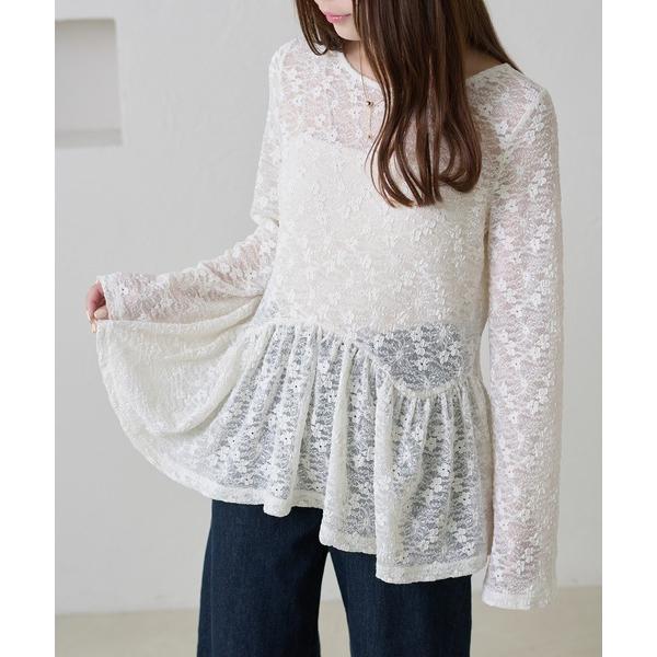 ZOZO問い合わせ番号:106368659ショップ:apres jour，アプレジュールブランド:apres jour clair，アプレジュールクレア商品名:【apres jour clair】レースペプラムトップスカテゴリ:トップス&g...