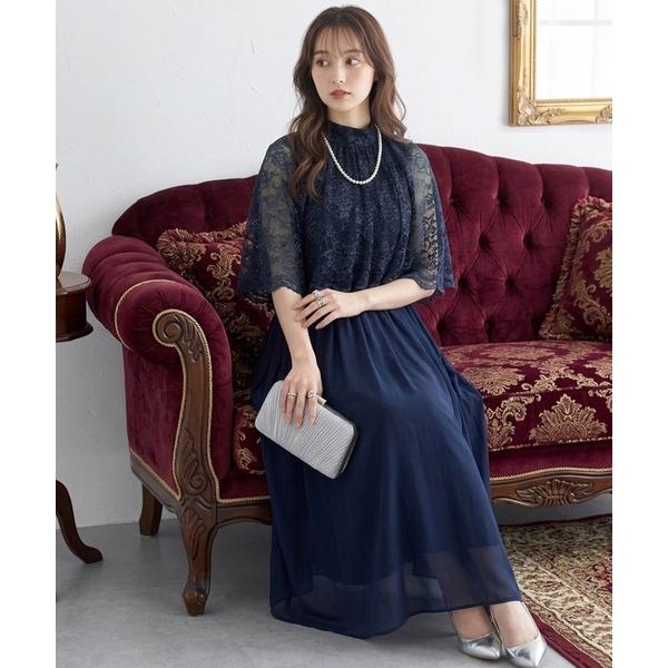 『セール実施中』ZOZO問い合わせ番号:106369166ショップ:Cinderella，シンデレラブランド:Cinderella，シンデレラ商品名:ドレス ロングドレス ケープ ハイネック ワンピース 結婚式 パーティードレス お呼ばれ ...