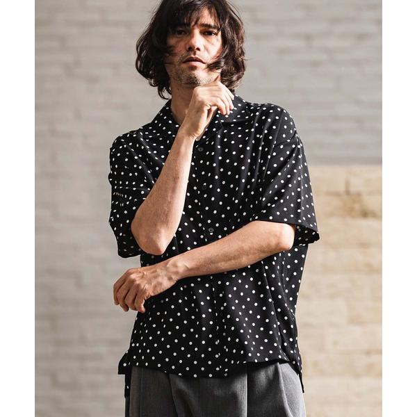 ZOZO問い合わせ番号:106369428ショップ:CAMBIO，カンビオブランド:CAMBIO，カンビオ商品名:mhs2627- Dot Pattern Open Collar Shirts オープンカラーシャツ(S600326cmb)カ...