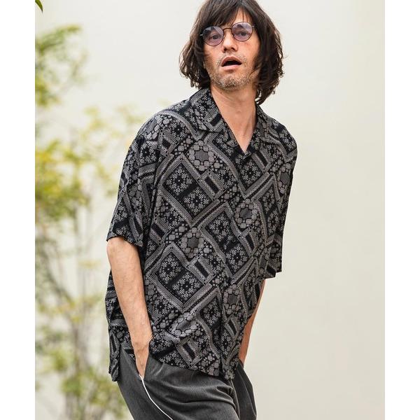 ZOZO問い合わせ番号:106369429ショップ:CAMBIO，カンビオブランド:CAMBIO，カンビオ商品名:mhs2628- Bandana Pattern Open Collar Shirts オープンカラーシャツ(S600526c...