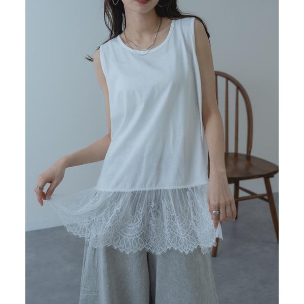 『タイムセール実施中』ZOZO問い合わせ番号:106369659ショップ:Ada.，エイダブランド:ANNA LUNA，アンナルナ商品名:【ANNA LUNA】インナー に仕込みたい 裾レース タンクトップカテゴリ:トップス>Tシャツ...