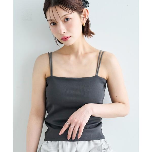 『タイムセール実施中』ZOZO問い合わせ番号:106370121ショップ:Auntie Rosa，アンティローザブランド:mil，ミル商品名:【接触冷感】 カップ付き リブキャミソール 【587183】カテゴリ:トップス>キャミソール...