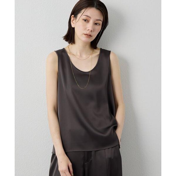 ZOZO問い合わせ番号:106370256ショップ:Whim Gazette，ウィムガゼットブランド:Whim Gazette，ウィムガゼット商品名:【Drawing Numbers】ダブルサテンタンクブラウスカテゴリ:トップス>シャ...