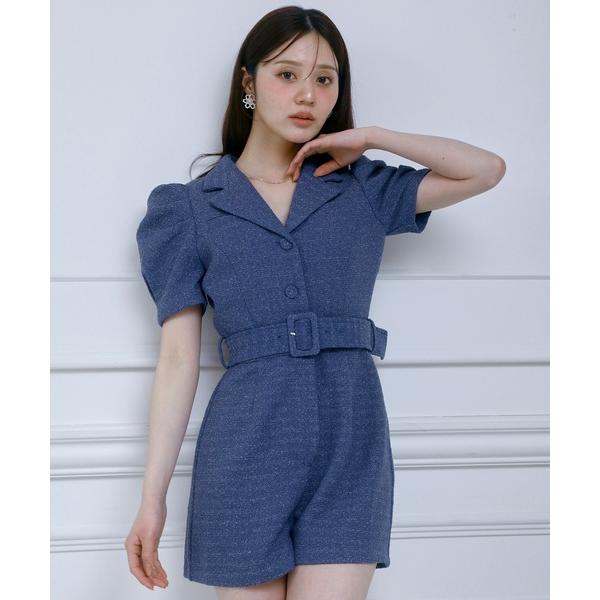 『タイムセール実施中』ZOZO問い合わせ番号:106371061ショップ:ROYAL PARTY，ロイヤルパーティーブランド:ROYAL PARTY，ロイヤルパーティー商品名:【ONLINE限定カラーあり】ツイードテーラーコンビネゾンカテゴ...