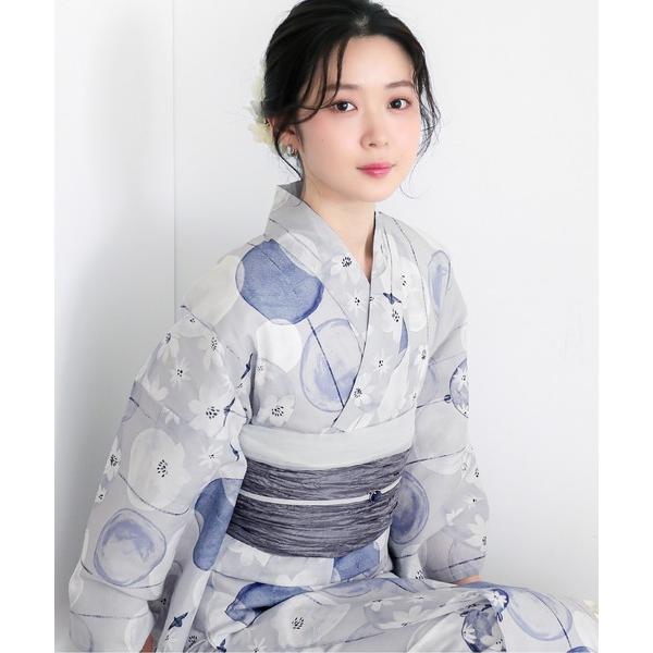 『タイムセール実施中』ZOZO問い合わせ番号:106371121ショップ:KIMONOMACHI，キモノマチブランド:KIMONOMACHI，キモノマチ商品名:レディース浴衣2点セット（浴衣＋しわ兵児帯）夏色美人 UV加工 接触冷感 綿10...