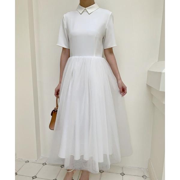 ZOZO問い合わせ番号:106371268ショップ:BIRTHDAY BASH，バースデイバッシュブランド:BIRTHDAY BASH，バースデイバッシュ商品名:TULLE DOCKING COLLAR DRESSカテゴリ:ワンピース/ドレ...
