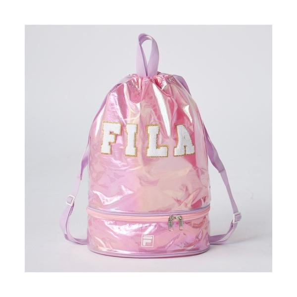 ZOZO問い合わせ番号:106371340ショップ:Karlas，カルラスブランド:FILA，フィラ，Karlas，カルラス商品名:FILA フィラ ボンサック ナップサック オーロラ 二重底 ロゴカテゴリ:バッグ>バックパック/リュ...
