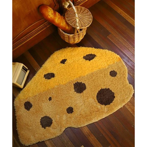 ZOZO問い合わせ番号:106371404ショップ:perky room，パーキールームブランド:IRADOWL，アイラドール，perky room，パーキールーム商品名:チーズ型ルームマットカテゴリ:インテリア>ラグ/マットブランド...