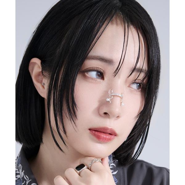 ZOZO問い合わせ番号:106372483ショップ:Ellno Loset，エルノロゼットブランド:Ellno Loset，エルノロゼット商品名:perl design nose cuff/パールデザインノーズカフカテゴリ:アクセサリー&g...