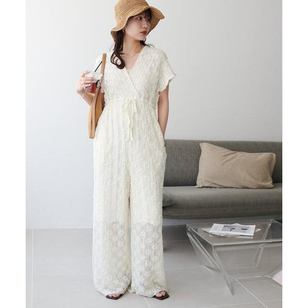 ZOZO問い合わせ番号:106372529ショップ:DISCOAT，ディスコートブランド:DISCOAT，ディスコート商品名:花柄ジャガードサロペットカテゴリ:オールインワン・サロペット>つなぎ/オールインワンブランド品番:DCZ10...