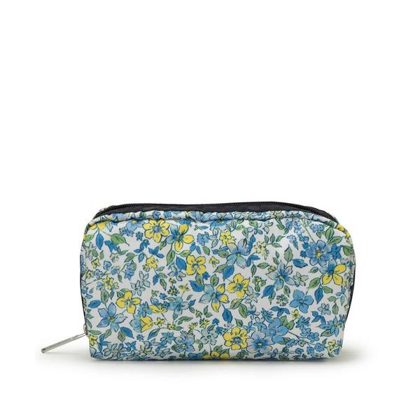 ZOZO問い合わせ番号:106376467ショップ:LeSportsac，レスポートサックブランド:LeSportsac，レスポートサック商品名:RECTANGULAR COSMETIC タペストリーフラワーブルーカテゴリ:財布/小物&gt...