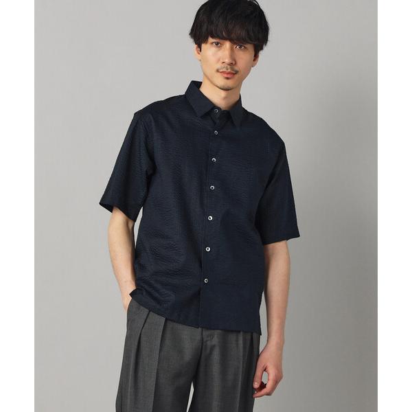 ZOZO問い合わせ番号:106408516ショップ:COMME CA MEN，コムサ・メンブランド:COMME CA MEN，コムサメン商品名:コットンウエーブ 半袖レギュラーカラーシャツカテゴリ:トップス>シャツ/ブラウスブランド品...