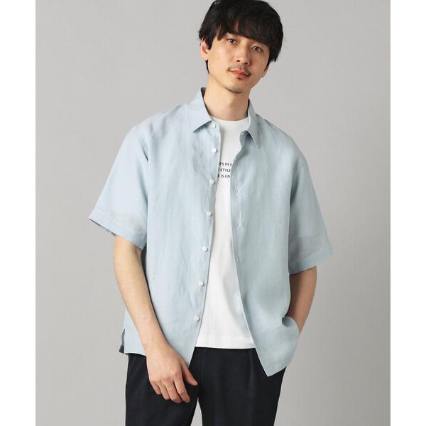 『タイムセール実施中』ZOZO問い合わせ番号:106408518ショップ:COMME CA MEN，コムサ・メンブランド:COMME CA MEN，コムサメン商品名:〔LIBECO 〕リネンブロード 半袖レギュラーカラーシャツカテゴリ:トッ...