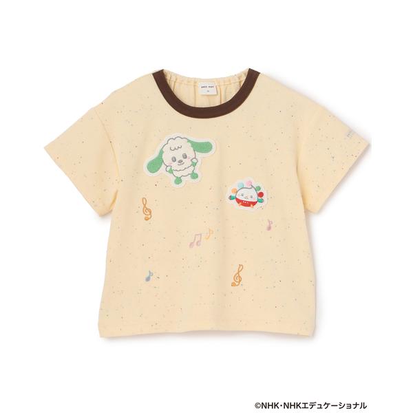 『タイムセール実施中』ZOZO問い合わせ番号:106408530ショップ:petit main，プティマインブランド:petit main，プティマイン商品名:【いないいないばあっ！】音符刺繍半袖Tシャツカテゴリ:トップス>Tシャツ/...