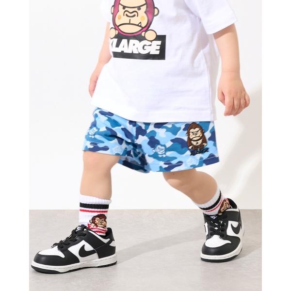 ZOZO問い合わせ番号:106408540ショップ:X-girl Stages，エックスガール ステージスブランド:XLARGE KIDS，エクストララージキッズ商品名:ファニーゴリラカモ総柄 ショートパンツカテゴリ:パンツ>その他パ...