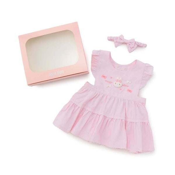 ※このアイテムは返品・交換対象外商品です。ZOZO問い合わせ番号:106408554ショップ:NARUMIYA ONLINE，ナルミヤ オンラインブランド:mezzo piano，メゾピアノ商品名:【BOX付】ウサギマスコット付エプロン＆ヘ...