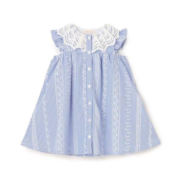 ZOZO問い合わせ番号:106408587ショップ:sense of wonder，センスオブワンダーブランド:sense of wonder，センスオブワンダー商品名:レースプリントストライプワンピースカテゴリ:ワンピース/ドレス>...