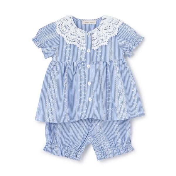 ※このアイテムは返品・交換対象外商品です。ZOZO問い合わせ番号:106408591ショップ:sense of wonder，センスオブワンダーブランド:sense of wonder，センスオブワンダー商品名:レースプリントストライプベビ...