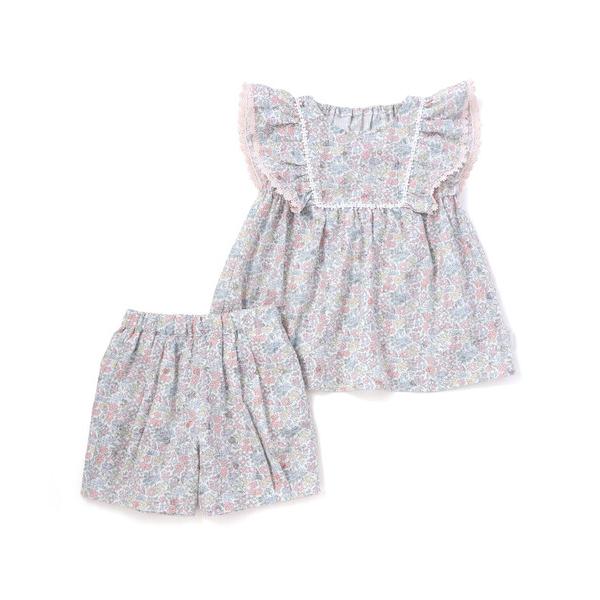 ZOZO問い合わせ番号:106408798ショップ:BEBE ONLINE STORE，ベベ オンラインストアブランド:SLAP SLIP，スラップスリップ商品名:花柄チュニック+ショーパンセットアップ(80~130cm)カテゴリ:トップス...