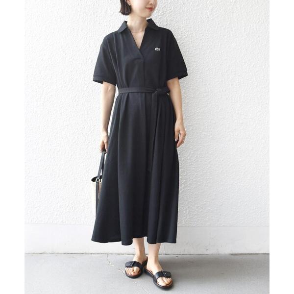 ZOZO問い合わせ番号:106409257ショップ:SHIPS for women，シップス フォー ウィメンブランド:LACOSTE，ラコステ，SHIPS，シップス商品名:LACOSTE:〈洗濯機可能〉スキッパー ポロ マキシ ワンピース...