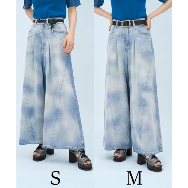 ZOZO問い合わせ番号:106410505ショップ:HARE，ハレブランド:HARE，ハレ商品名:クロスダブルアソートカコウデニムパンツ(HARE)カテゴリ:パンツ>デニムパンツブランド品番:668651素材:綿100%カラー:ブラッ...