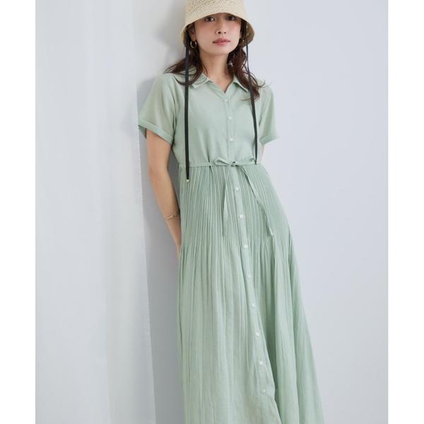 ZOZO問い合わせ番号:106412396ショップ:COHINA STORE，コヒナストアブランド:COHINA，コヒナ商品名:プリーツシアーワンピース 【低身長・小柄女性】カテゴリ:ワンピース/ドレス>シャツワンピースブランド品番:...