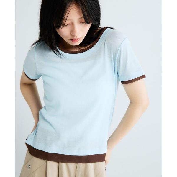 ZOZO問い合わせ番号:106412510ショップ:JEANASIS，ジーナシスブランド:JEANASIS，ジーナシス商品名:チュールレイヤーバイカラーTEE/782879カテゴリ:トップス>Tシャツ/カットソーブランド品番:7828...