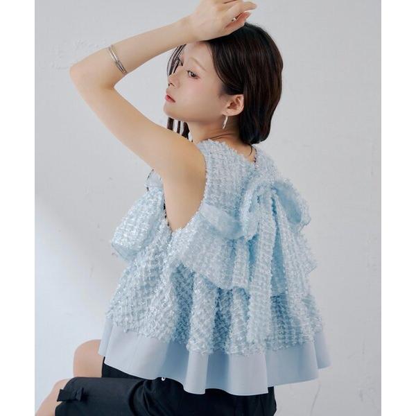 ZOZO問い合わせ番号:106412628ショップ:Chico，チコブランド:Chico，チコ商品名:【SALON by Chico】ドビーレースティアードペプラムブラウスカテゴリ:トップス>シャツ/ブラウスブランド品番:CHS106...