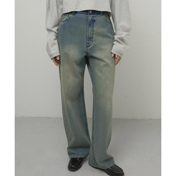 ZOZO問い合わせ番号:106413041ショップ:RESERVOIR STORE，レザボア ストアブランド:LA PEAU DE GEM，ラポドゥジェム商品名:【LA PEAU DE GEM】high waist straight den...