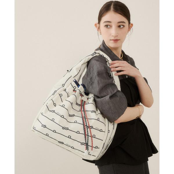ZOZO問い合わせ番号:106416649ショップ:LeSportsac，レスポートサックブランド:LeSportsac，レスポートサック商品名:DBL DRAWST MARCHE BAG アイボリーセイルカテゴリ:バッグ>トートバッ...