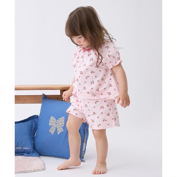ZOZO問い合わせ番号:106448732ショップ:petit main，プティマインブランド:petit main，プティマイン商品名:GIRLS半袖パジャマカテゴリ:ルームウェア>ルームウェア/パジャマブランド品番:9662316...