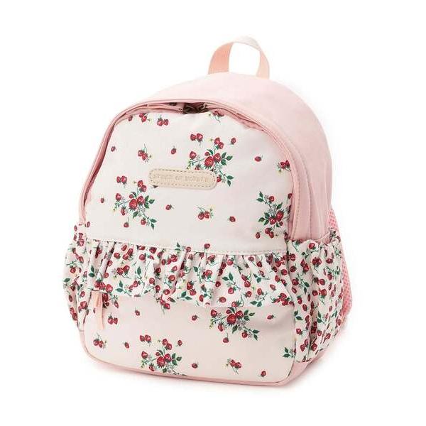 ZOZO問い合わせ番号:106448765ショップ:sense of wonder，センスオブワンダーブランド:sense of wonder，センスオブワンダー商品名:野イチゴフリルリュックカテゴリ:バッグ>バックパック/リュックブ...