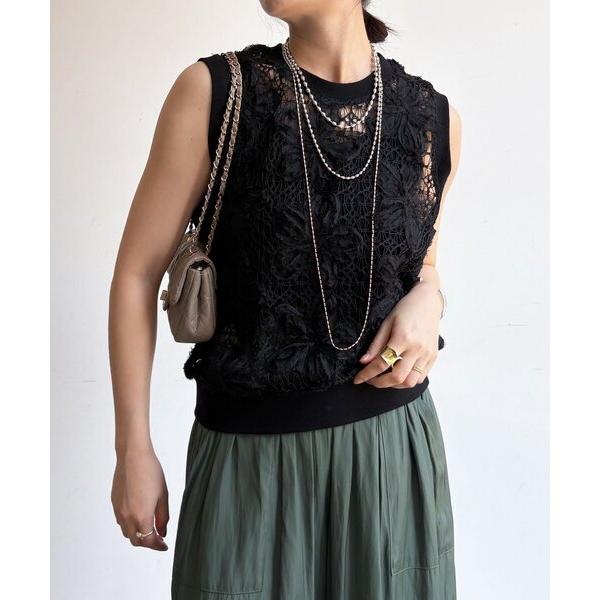 ZOZO問い合わせ番号:106448792ショップ:DouDou，ドゥドゥブランド:DouDou，ドゥドゥ商品名:【WEB限定】かぎ編み風レースベストカテゴリ:トップス>シャツ/ブラウスブランド品番:DDZ1061304A0006素材...