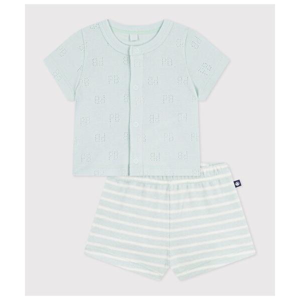 ZOZO問い合わせ番号:106448876ショップ:PETIT BATEAU，プチバトーブランド:PETIT BATEAU，プチバトー商品名:針抜き ベビー２点セットカテゴリ:トップス>シャツ/ブラウスブランド品番:A0G0M素材:1...