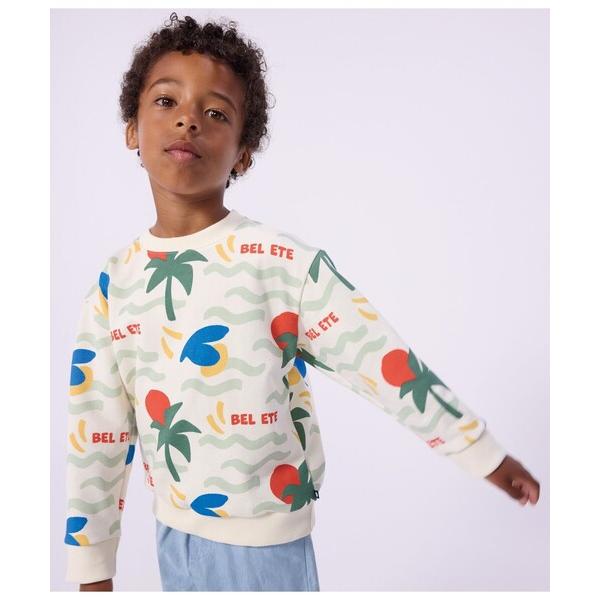ZOZO問い合わせ番号:106448883ショップ:PETIT BATEAU，プチバトーブランド:PETIT BATEAU，プチバトー商品名:プリントスウェットプルオーバーカテゴリ:トップス>スウェットブランド品番:A0FMTA素材:...
