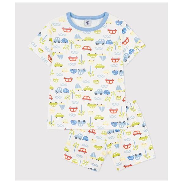ZOZO問い合わせ番号:106448931ショップ:PETIT BATEAU，プチバトーブランド:PETIT BATEAU，プチバトー商品名:プリント半袖パジャマカテゴリ:ルームウェア>ルームウェア/パジャマブランド品番:A0F93A...