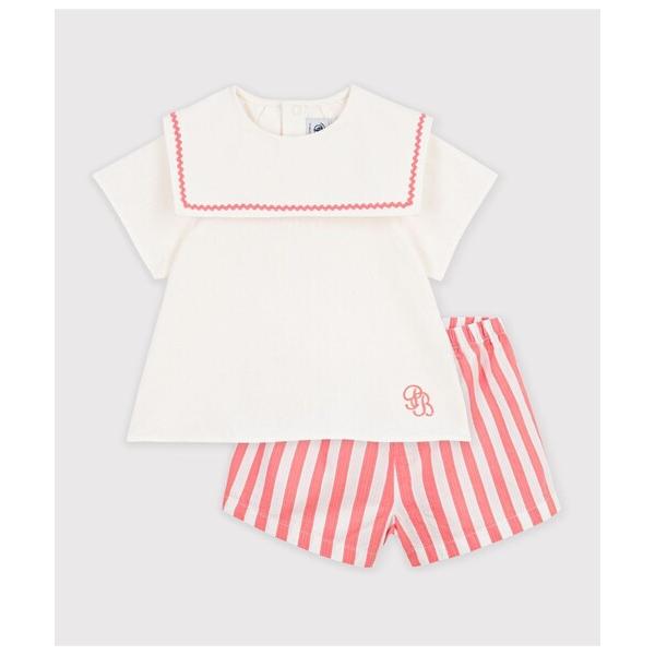 ZOZO問い合わせ番号:106448933ショップ:PETIT BATEAU，プチバトーブランド:PETIT BATEAU，プチバトー商品名:セーラーカラーベビー２点セットカテゴリ:トップス>シャツ/ブラウスブランド品番:A0FAB素...