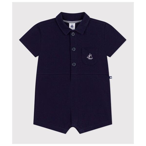 ※このアイテムは返品・交換対象外商品です。ZOZO問い合わせ番号:106448947ショップ:PETIT BATEAU，プチバトーブランド:PETIT BATEAU，プチバトー商品名:ポロ衿ショートロンパースカテゴリ:ママ＆ベビー>ロ...