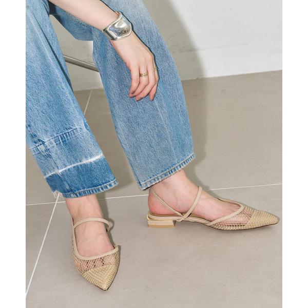 ZOZO問い合わせ番号:106521518ショップ:LE TALON，ルタロンブランド:FLAT，フラット，GRISE，グリーズ，LE TALON，ルタロン商品名:GRISEネットストラップスリングバックカテゴリ:シューズ>その他シュ...